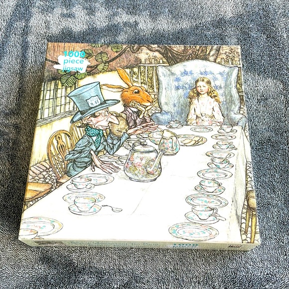 Games | Arthur Rackham Alice In Wonderland Tea Party Puzzle 100 Piece ...